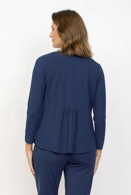 Shirred Back Open Front Cardigan – Watch Us Women Oakville