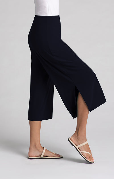 Side Slit Wide Capris – Watch Us Women Oakville